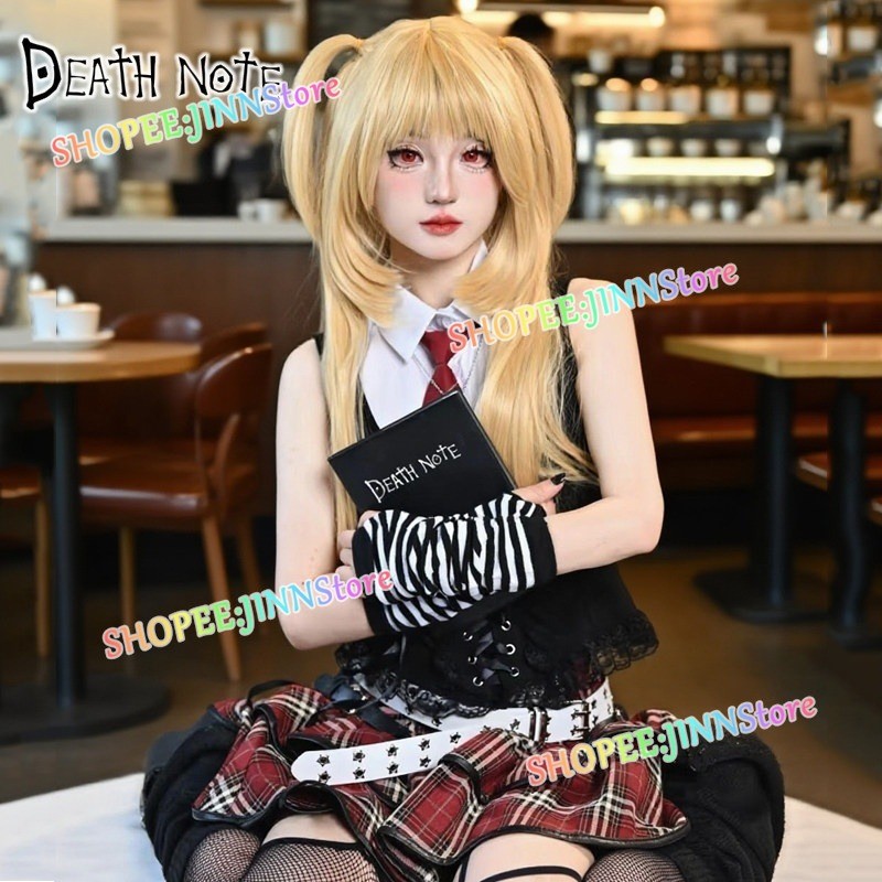 -JINN-MISA AMANE Cosplay Costume DEATH NOTE MISA Cosplay Red Plaid ...