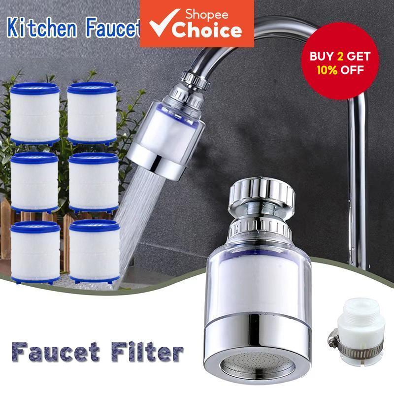 2025 Kitchen Faucet Filter 360° Swivel Water Purifier With PP Cotton ...
