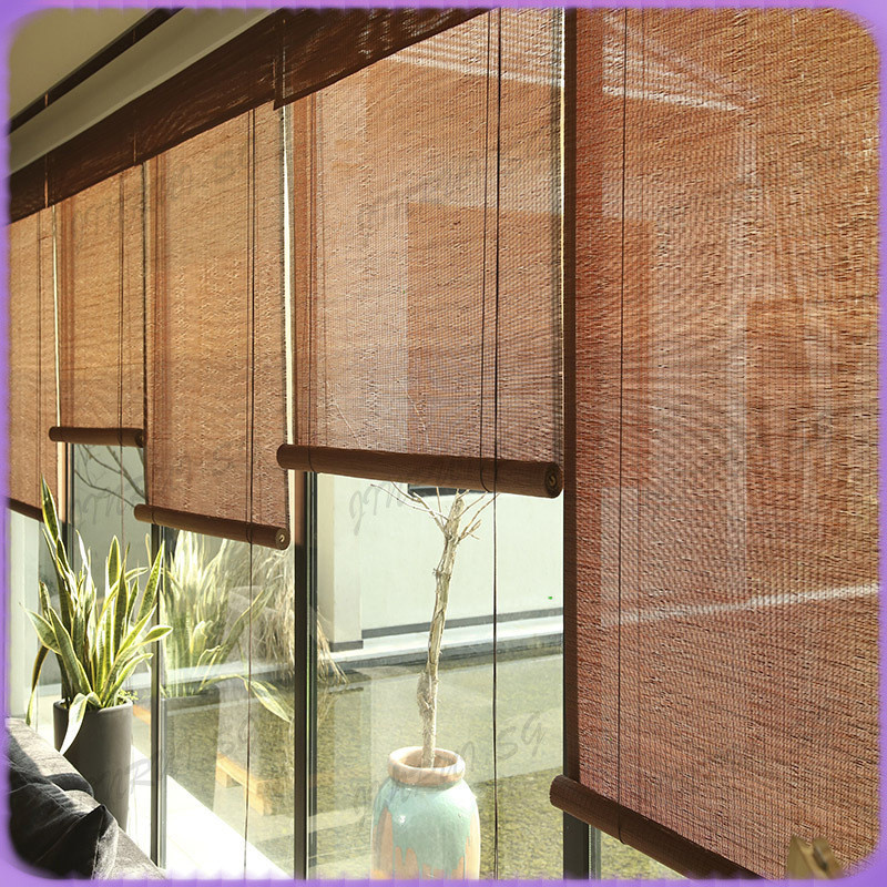 Bamboo Curtain Roller Curtain Window Curtain Roller Pull Type Household ...