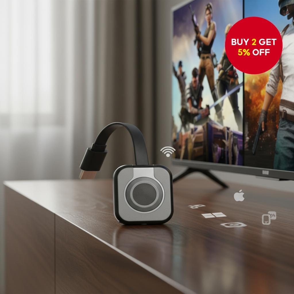 Wireless HDMI Adapter for MiraScreen, 1080P HD Video Dongle for TV ...