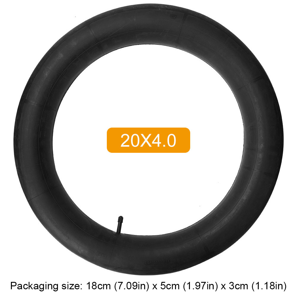 Fat Bike Tube with AV Schrader Valve Butyl Rubber for E-Bike MTB Fat ...