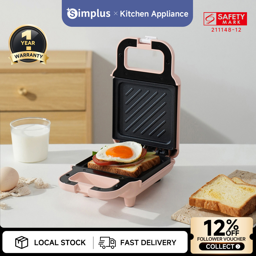 【TOP】Simplus Kit Sandwich Maker丨650W丨Panini Waffle Breakfast Bread ...