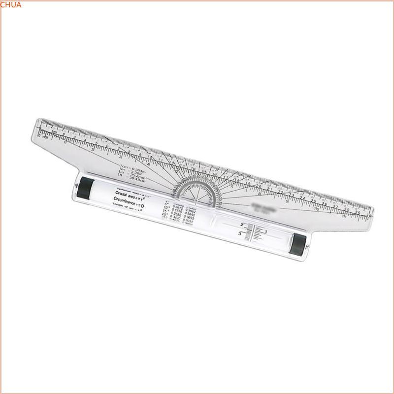Chua Multipurpose Rolling Parallel Ruler with Scale Markings Clear ...