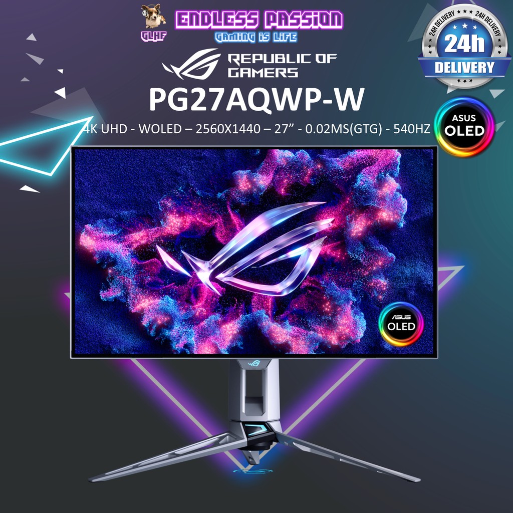 ASUS ROG Swift OLED PG27AQWP-W Gaming Monitor | Shopee Singapore