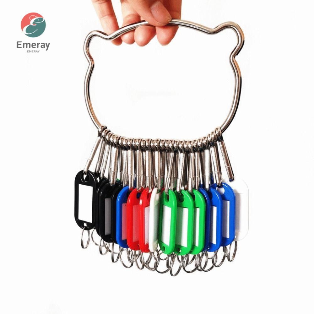 EMERAY 16/26/36 Pieces Key Tags, With Number Plates Transparent Window ...
