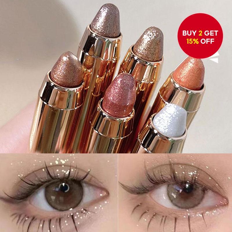 Bobeini 2-in-1 Glitter Eyeshadow Double-Ended Eyeshadow Pencil For ...