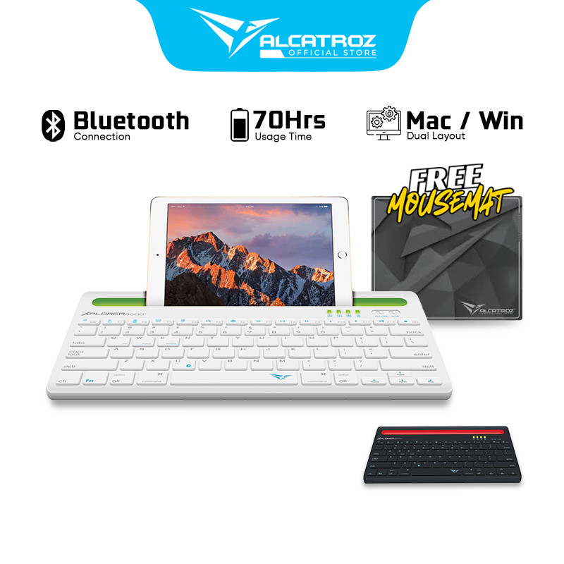 Alcatroz Xplorer Dock 1 BT Bluetooth Keyboard With Docking For Tablet ...