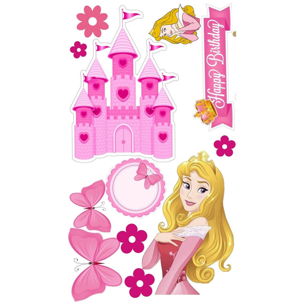 Disney Princess Cake Topper Custom Character Name | Topper AURORA ...
