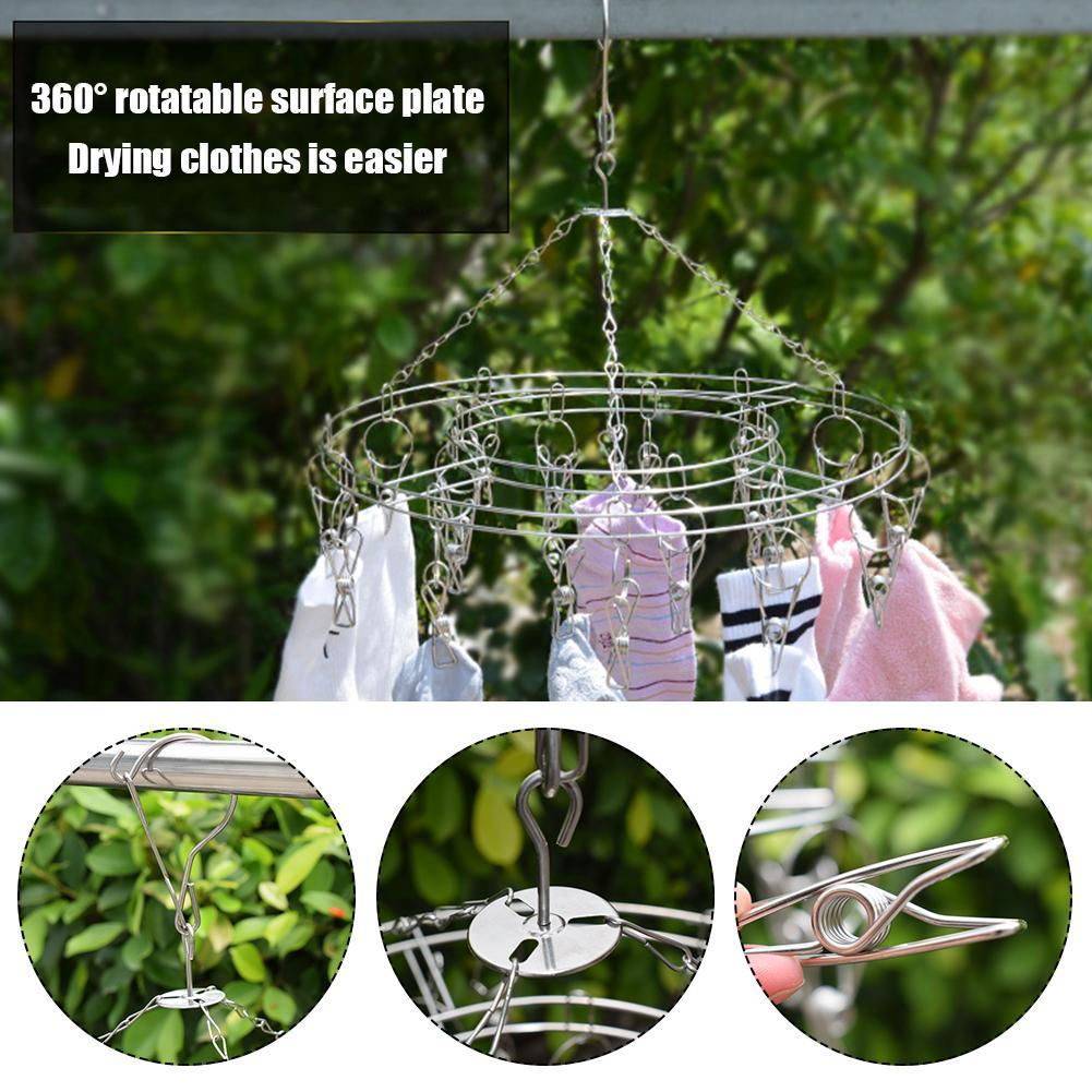 Stainless Steel Drying Rack Laundry Drip Hanger Clips V6g4 | Shopee ...