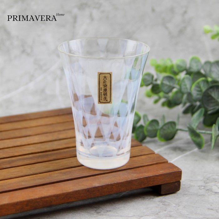 Hirota Glass Taisho Roman Diamond Soda Cup made in japan | Shopee Singapore