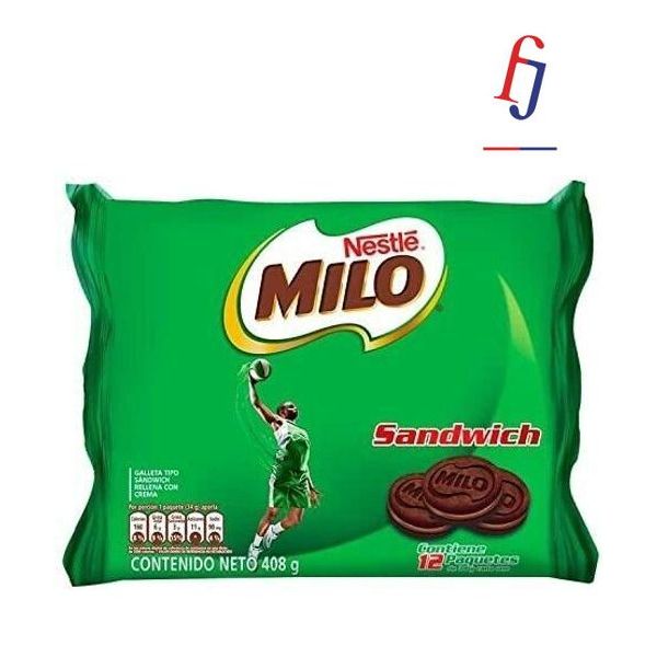 Nestle Milo Sandwich Cookie Biscuit 12 x 34g | Shopee Singapore