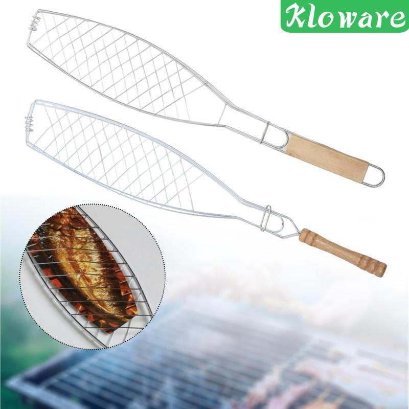[Kloware] Fish Grill Basket, Fish Grill Rack, Premium Kitchen Helper ...