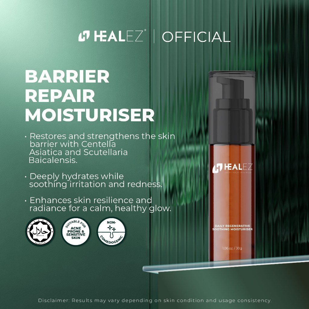 HEALEZ Daily Regenerative Soothing Moisturiser (30g) | Shopee Singapore