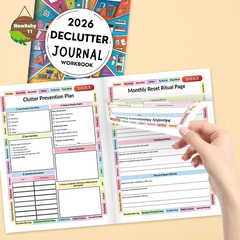 NBBY 2026 New Declutter Journal Workbook - Family Organizing & Personal ...