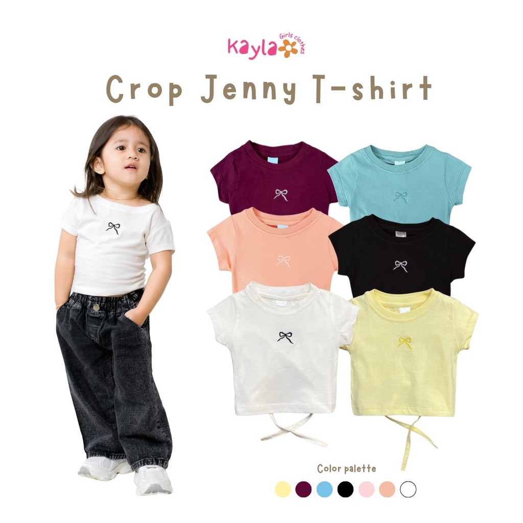 Jenny Crop Top for Girls 2-10 Years Girls Top Girls Crop Top | Shopee ...
