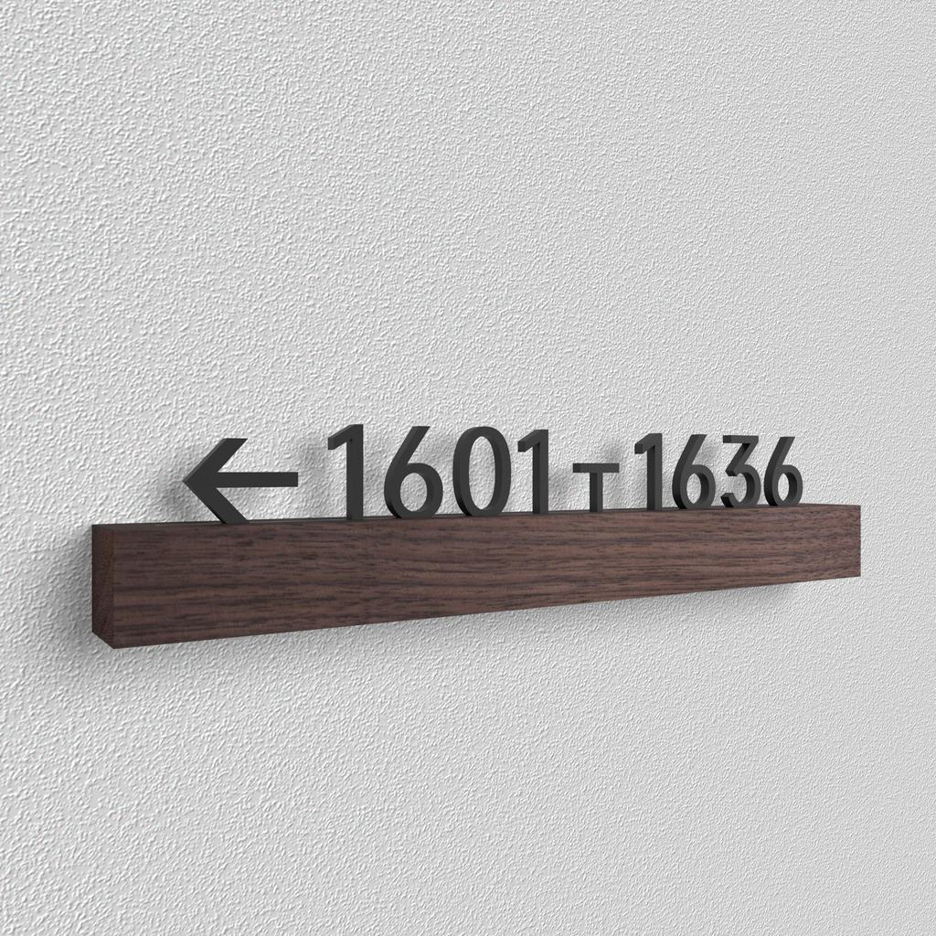 3dDoor Number Signage Hotel Apartment Floor Signage Door Unit Number ...