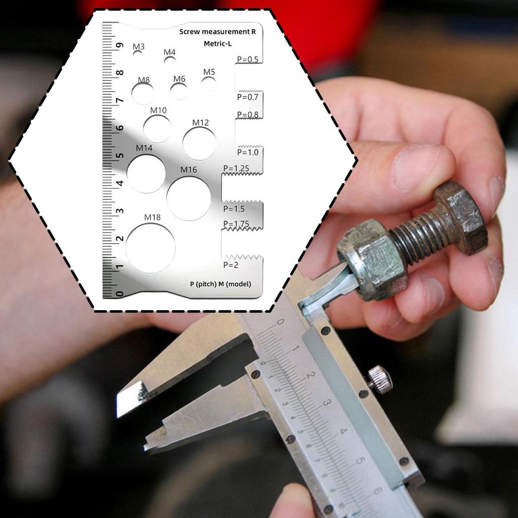 [Leipupa] Thread Tester for Nuts And Bolts, Screw Identification Gauge ...