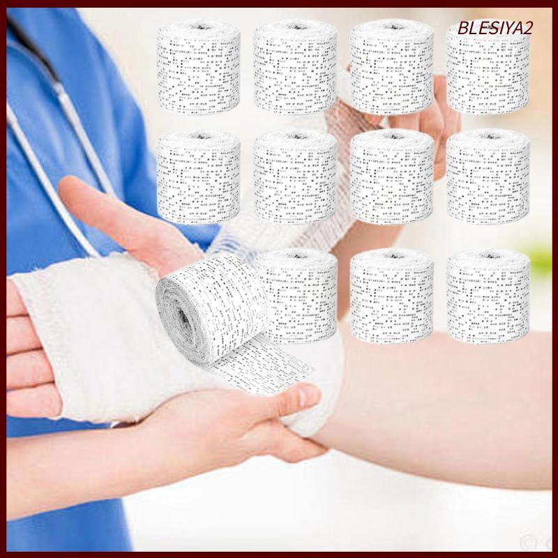 [Blesiya2] 12x Plaster Cloth Gauze Bandages Rolls Soft Plaster Strips ...