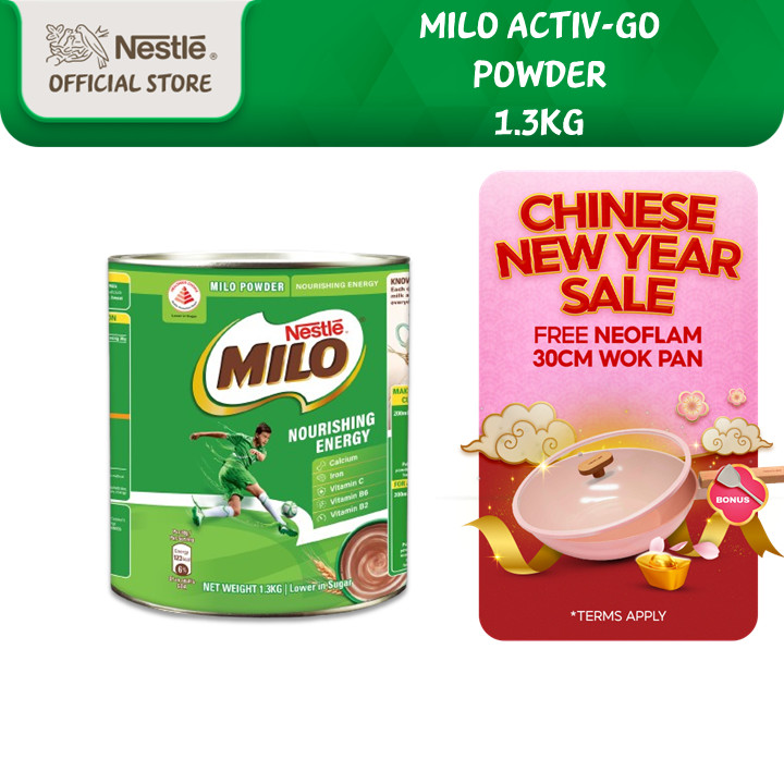 MILO ACTIV-GO Regular Powder Tin (1.3kg) | Shopee Singapore