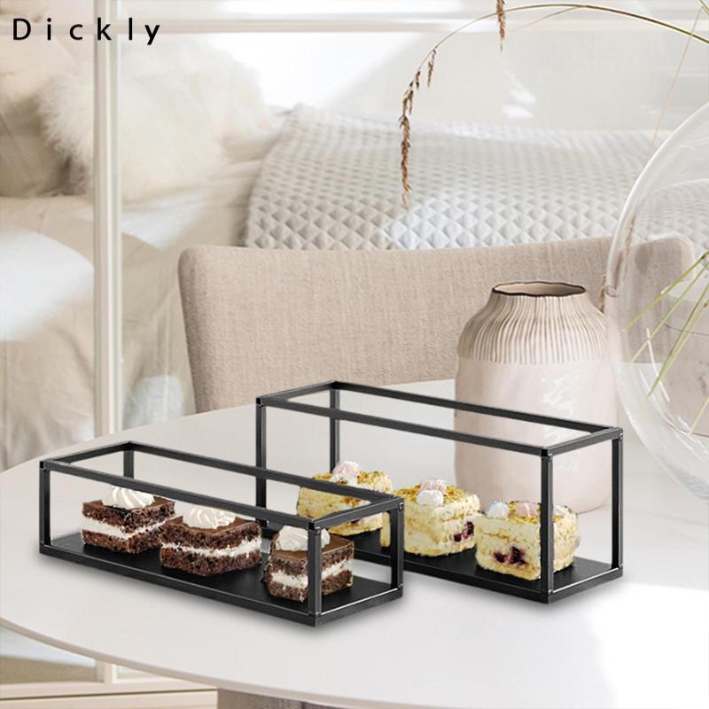 Dickly 2 Pieces Metal Cupcake Stand Decorative Food Display Stand ...