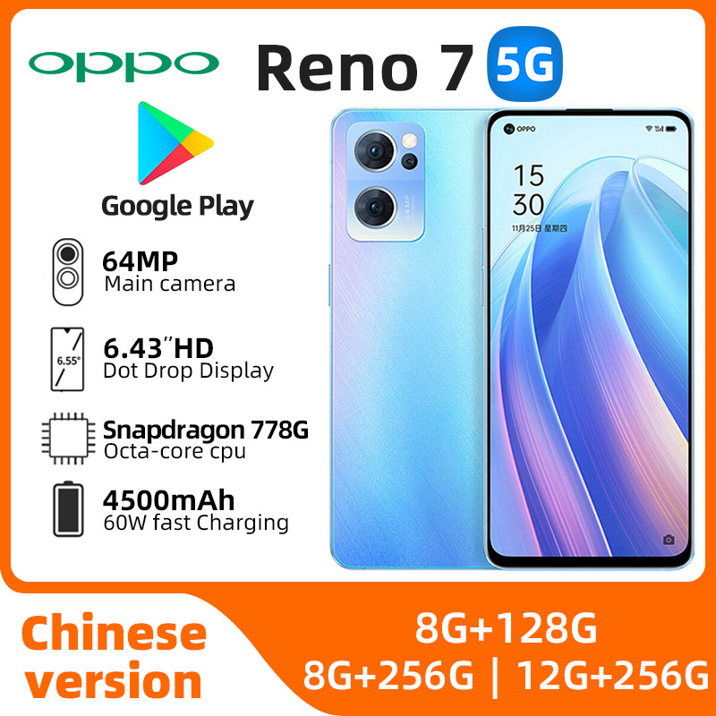 Oppo Reno 7 5G Smartphone Snapdragon 778G Android Unlocked 6.43 inch ...