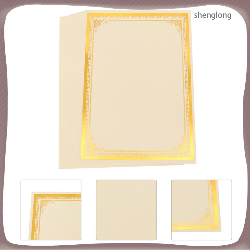 📎 8 Sheets A4 Size Assorted Colored Certificate Paper for Office and School Use with Fine ...