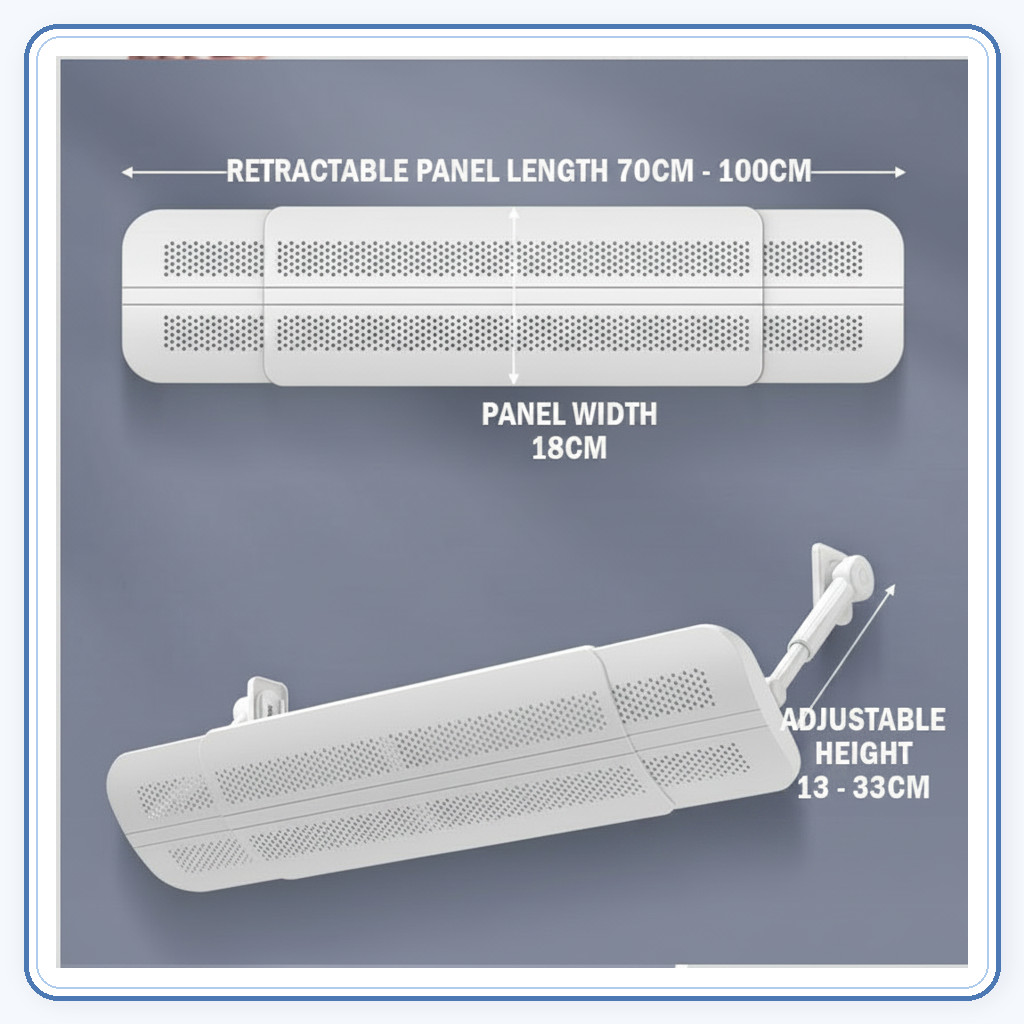 【Pure Care】Air Conditioner Wind Deflector | Anti Direct Blowing AC ...