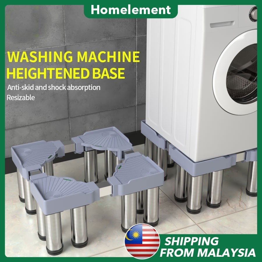 13.5/18cm Steel Legs Adjustable Washing Machine Stand Base Fridge ...