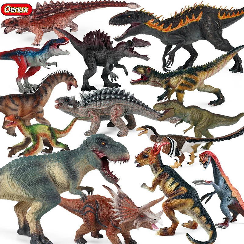 Oenux Savage Jurassic Dinosaur Model T-rex Saichania Triceratops ...