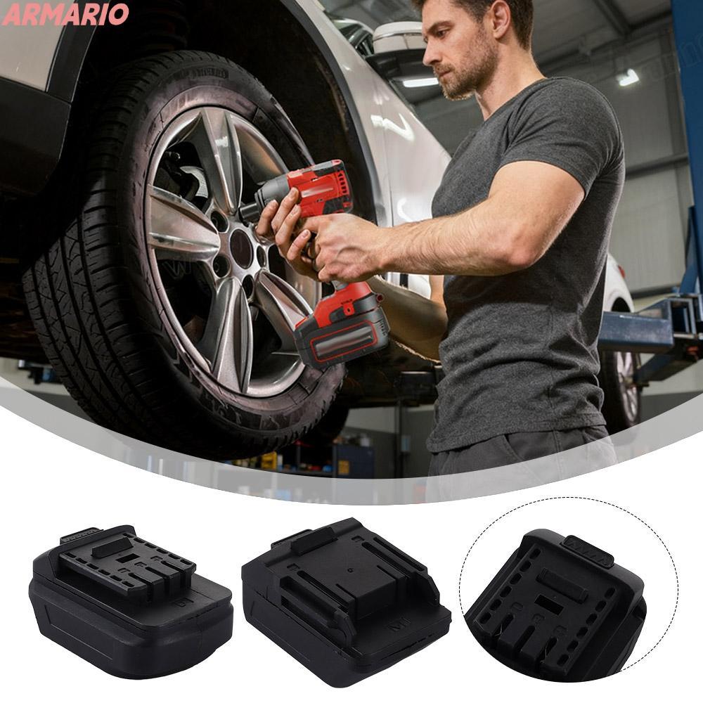 ARMARIO Battery Adapter, 2 in 1 18V Lithium Battery Converter, Plastic ...