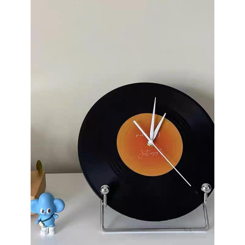 LIBRA Record-shaped clock retro vinyl record DIY wall clock | Shopee ...