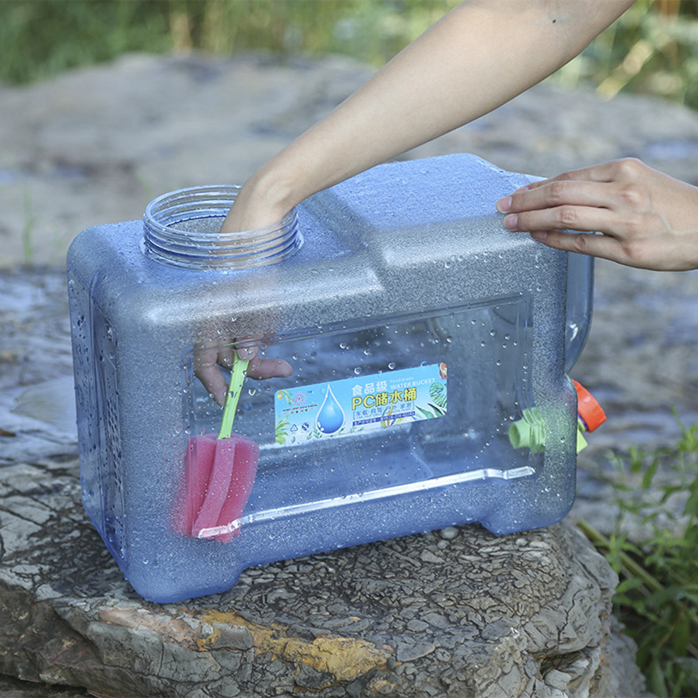 18L/20L/22L Portable Water Carrier Bucket with Spigot & Carry Handle ...