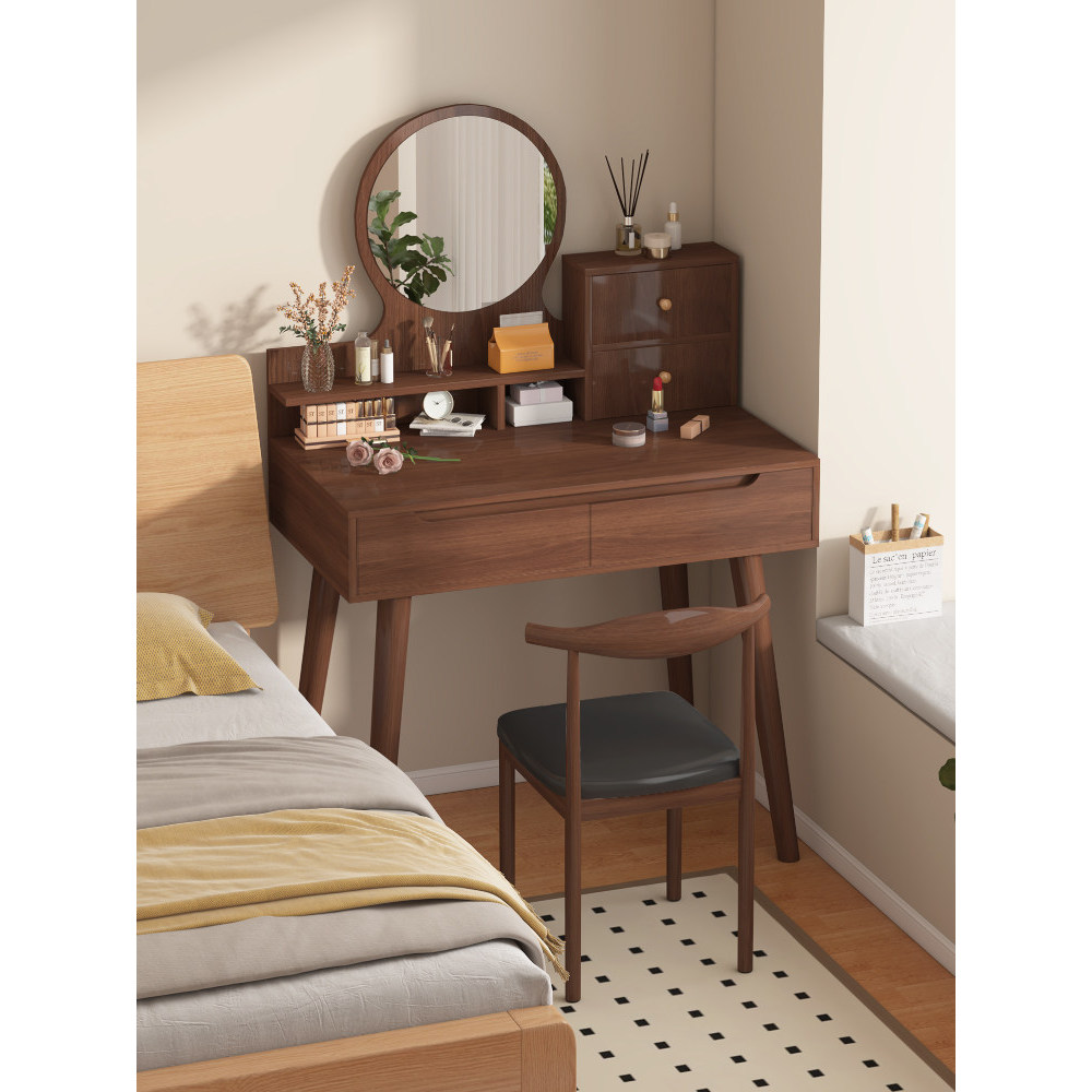 Dressing Table Bedroom Modern Minimalist Bedside Makeup Table Storage ...