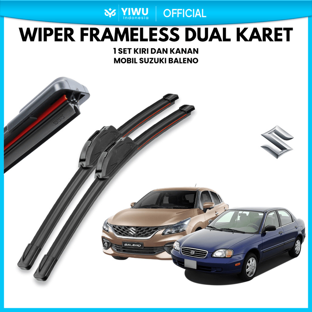 SUZUKI Dual Wiper Baleno 2-Layer Rubber BladeSUZUKI 1 Set Kiri and ...