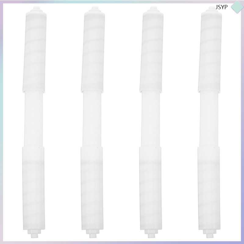 📎 White Spring-Action Toilet Paper Rod Holder with ABS Steel for ...