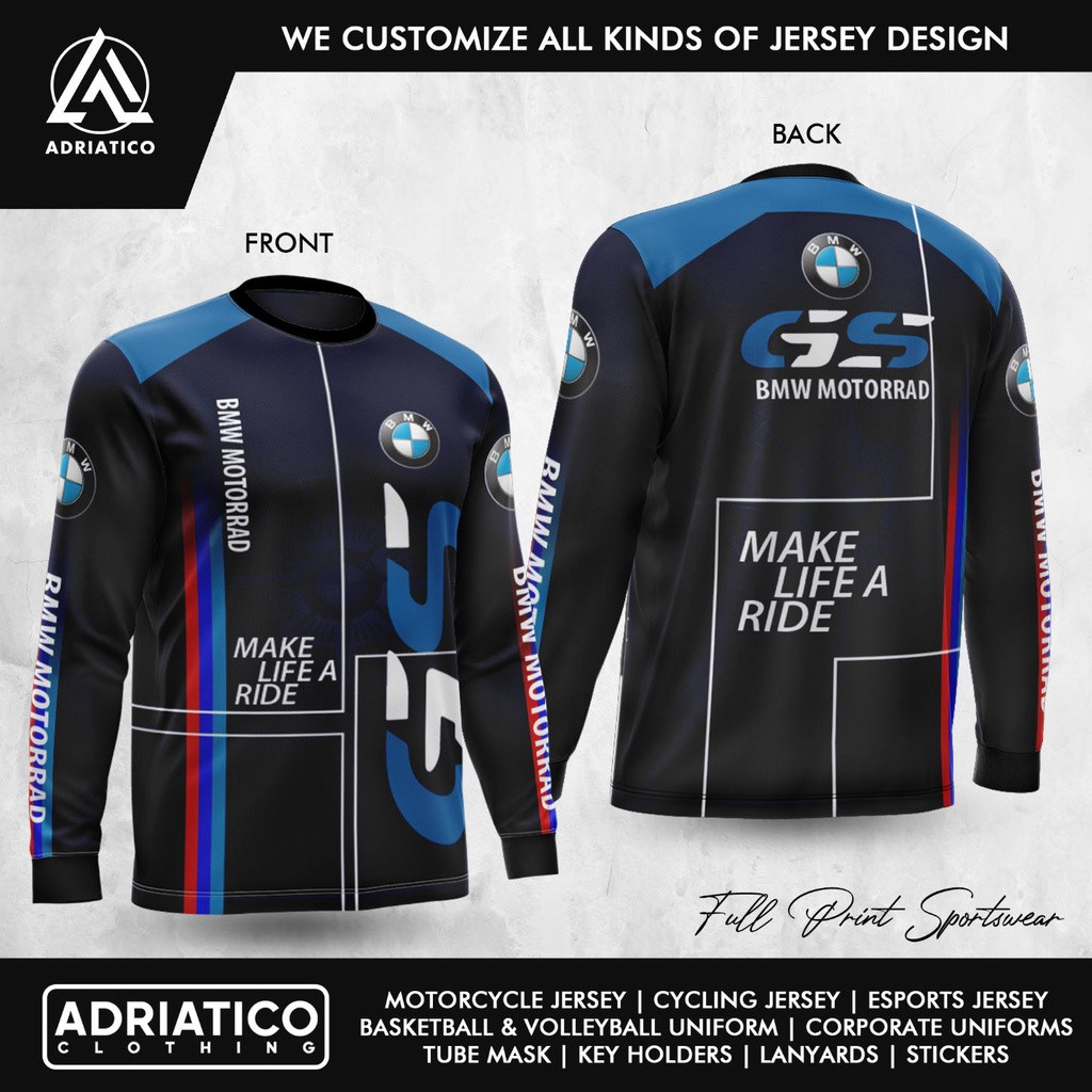 Bmw Motorrad Gs 006 Tshirt Sublimation Jersey Unisex Full Print ...