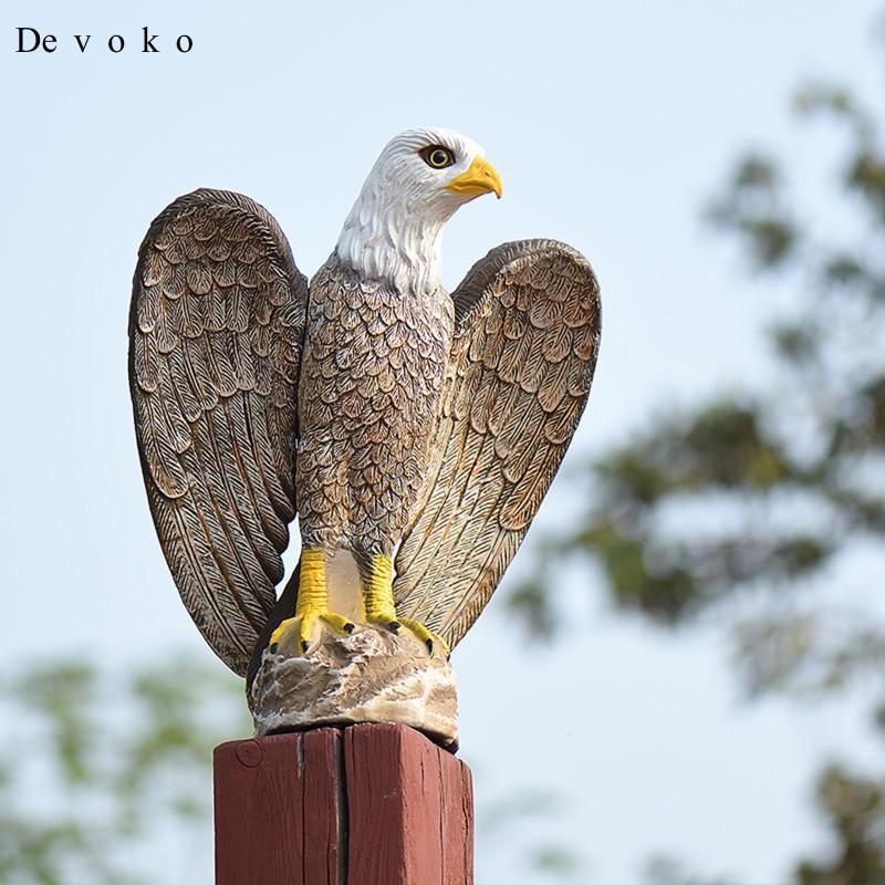 Devoko Garden Artificial Eagle Birds Hawk Simulation Model Life-Like ...