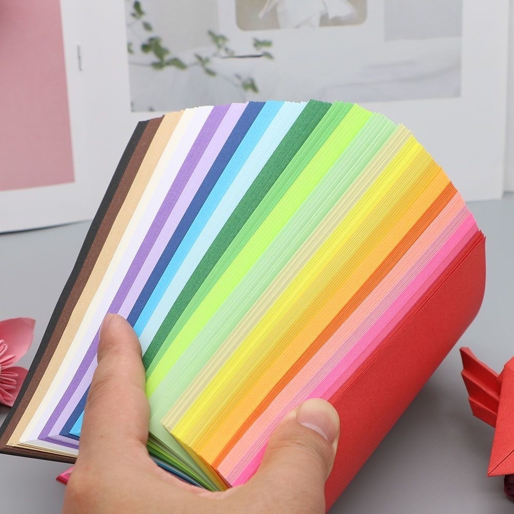 100pcs A4 colored origami paper arts and crafts diy materials school ...