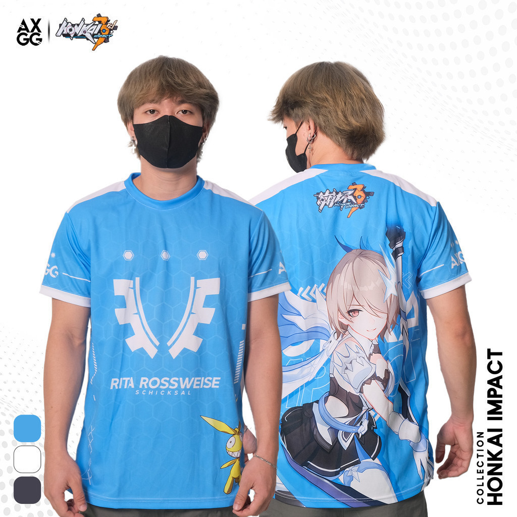 2025 Axgg ' Honkai Impact V2 - Rita Collection ' Gaming T-shirt ...