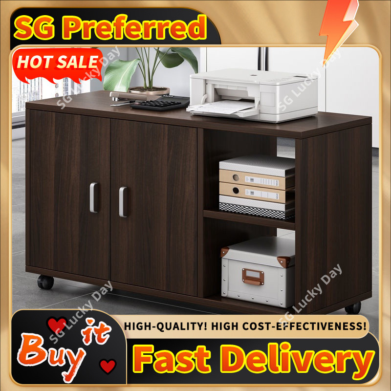 File cabinet wooden lockable data cabinet office low cabinet simple ...