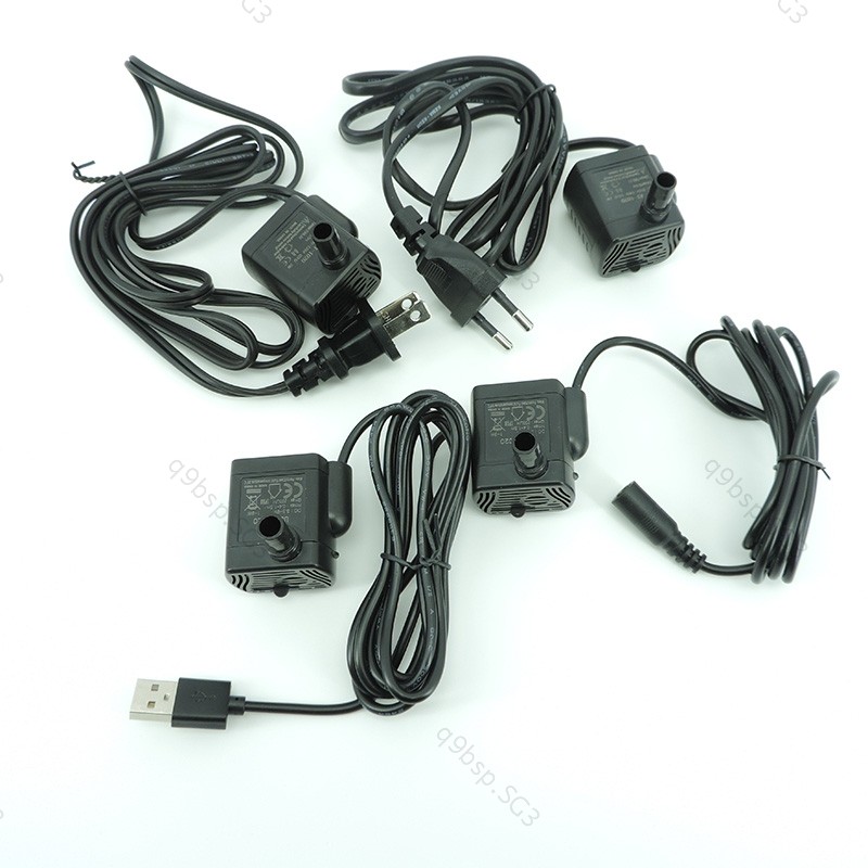Mini Water Pump Flow Rate Waterproof Brushless Pump Filter Fish Tank ...