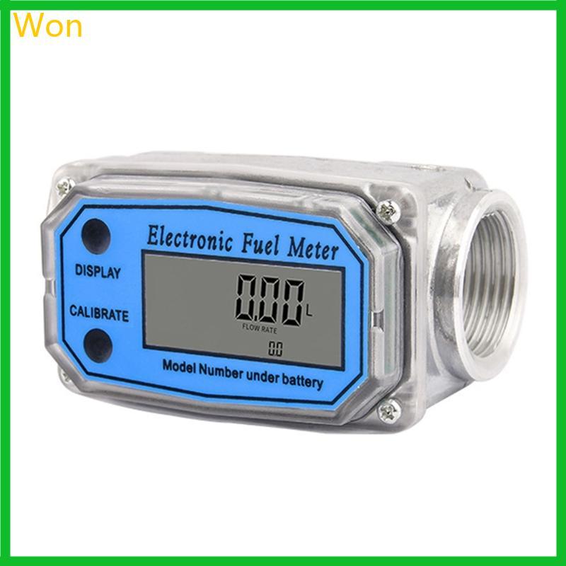 Won Digital Flow Meter Water Fuel Flowmeter with Anti-Interference ...