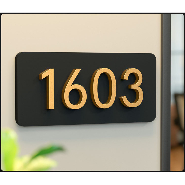 3D Apartment Hotel Office Hdb Unit Unit Number Signage Door Unit Number ...