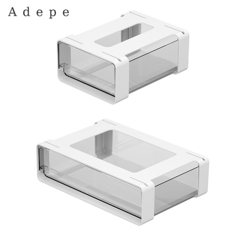 [Adepe] Table Hidden Slide Out Storage Mounted Desktop Pencil Holder ...