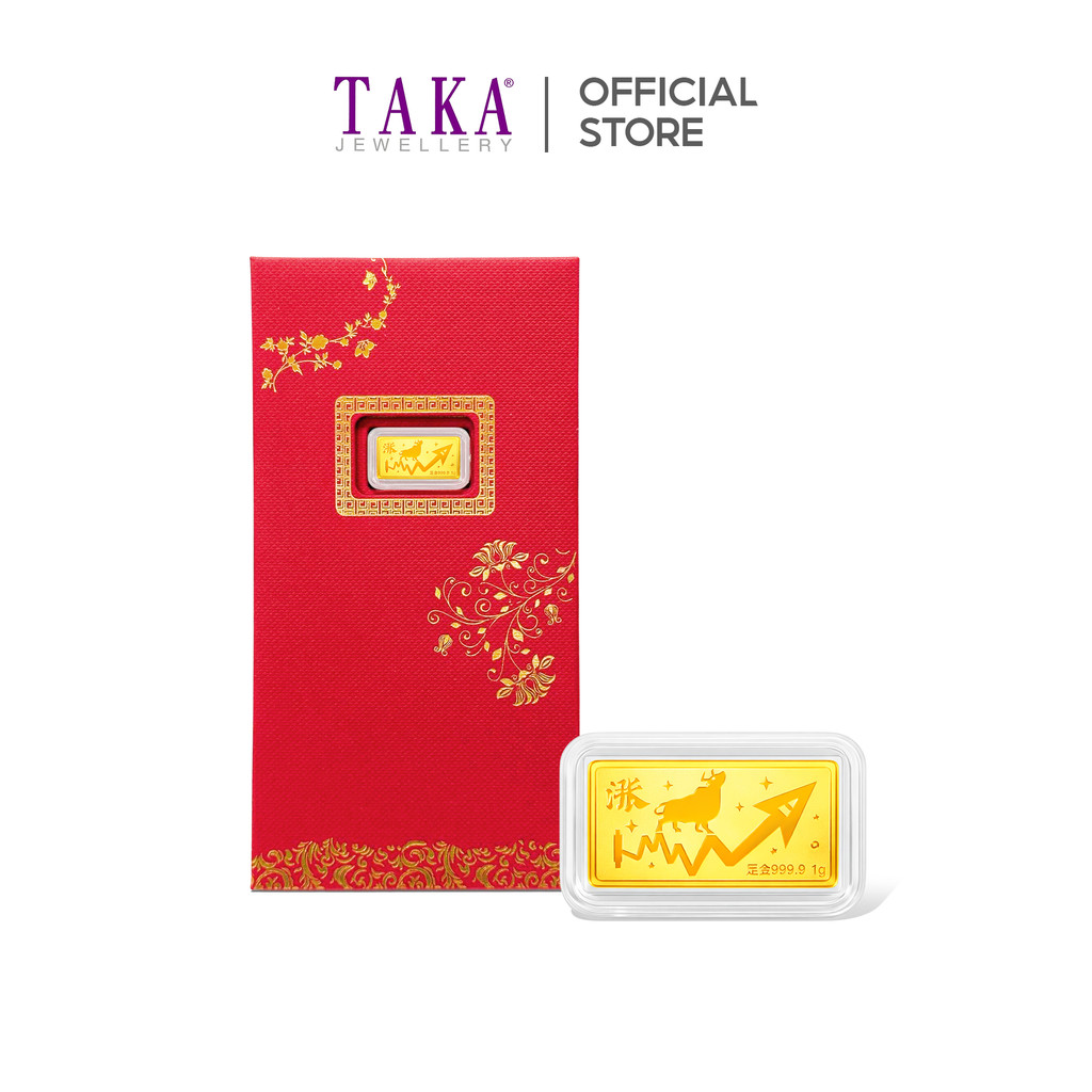 TAKA Jewellery 999 Pure Gold 「财」Wealth Red Packet – CNY Series | Shopee ...