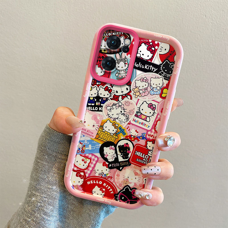 For OPPO A6T Case Silicone Soft TPU Cartoon Pattern Full Protcetion ...