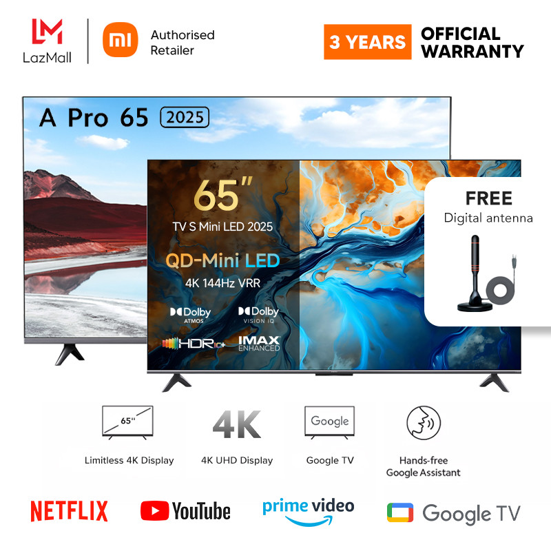 (Official) Xiaomi TV A Pro 65 2025 / TV S Mini LED 65 2025 | Google TV ...