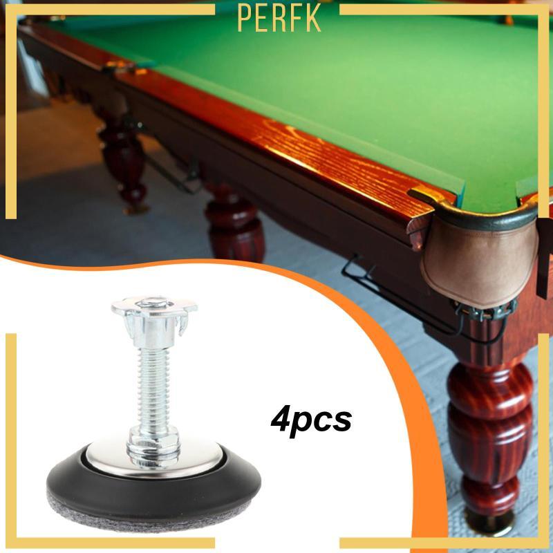 [Perfk] 4 Pieces Billiard Table Leg Adjusters, Leveling Feet, Game ...