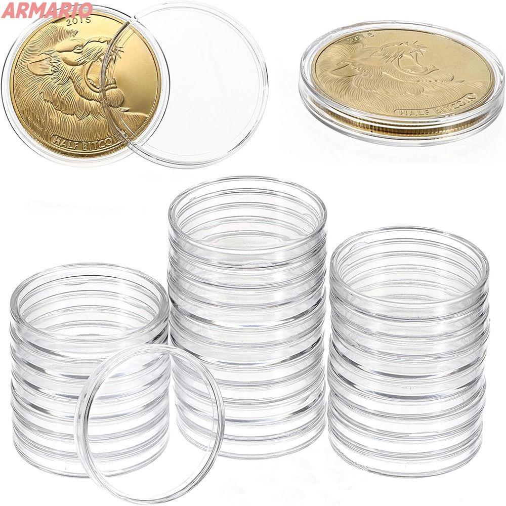 ARMARIO Acrylic Coin Capsule, Plastic Coinning Capsules, Container ...