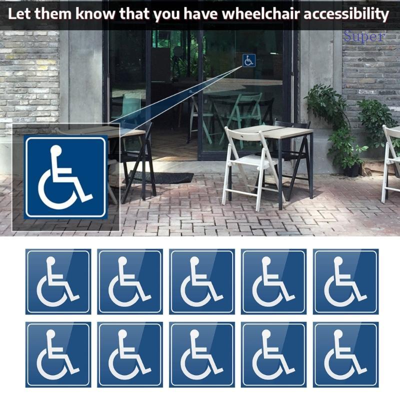 Super 2 Sizes Disabled person Sign Self-adhesive Decal Car Sticker ...
